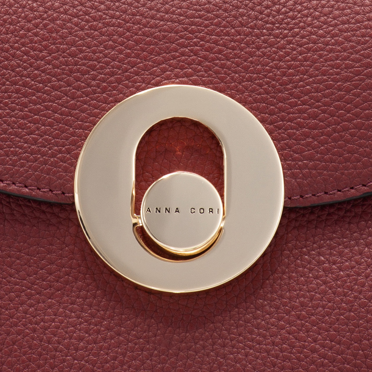 HandBag MARY VITELLO STAMP BORDO - ANNA CORI